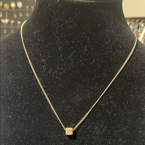 Avon | Jewelry | Vintage Avon Gold Tone Cube Pendantnecklace | Poshmark